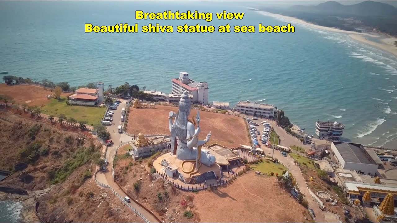 Breathtaking view, Shiva statue at sea beach #shiva #murudeshwara # ...