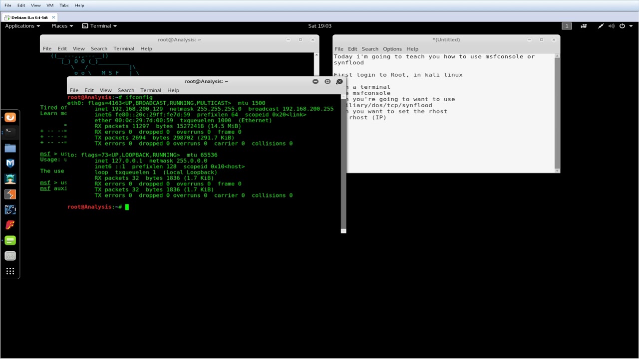 How To Use Msfconsole Kali Linux Youtube