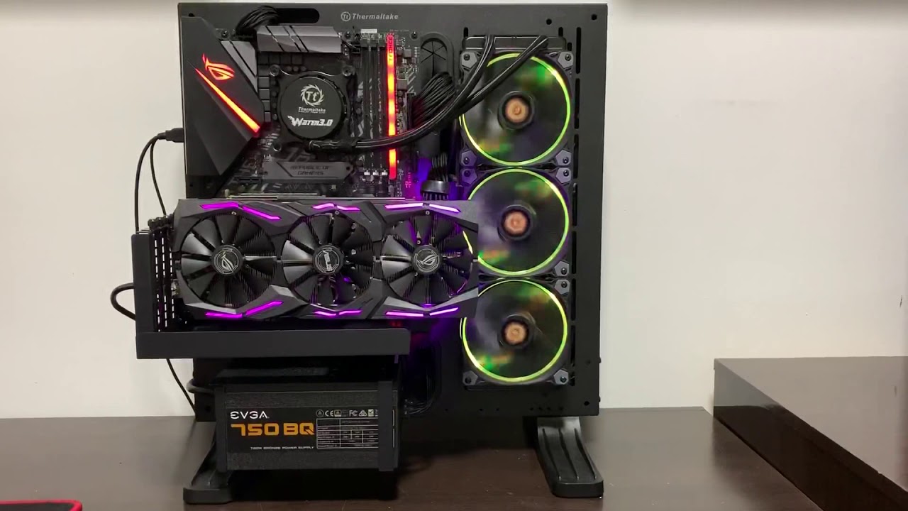 TT CORE P3 TG + ASUS STRIX RGB - YouTube