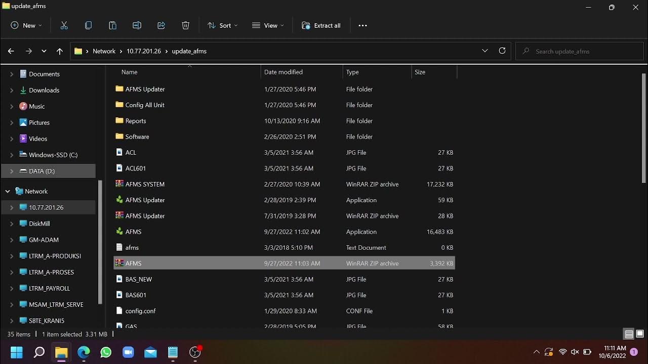 Tutorial Update Manual AFMS - YouTube