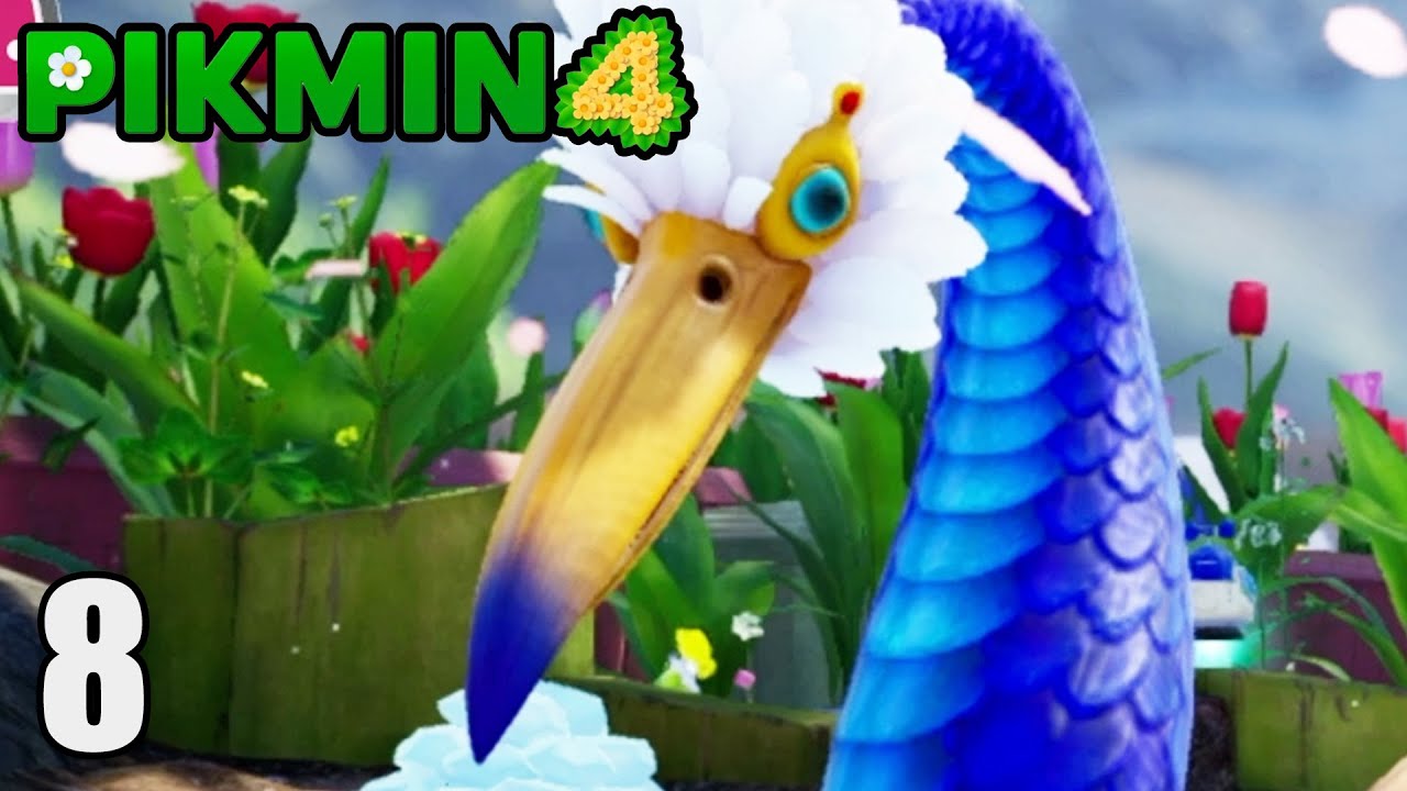 Pikmin 4 | Giant Bird! Back 2 Blossoming Arcadia! | Part 8 - YouTube
