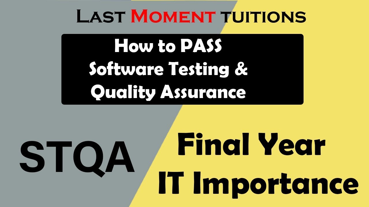 How to Pass STQA ( Software Testing and Quality Assurance ...