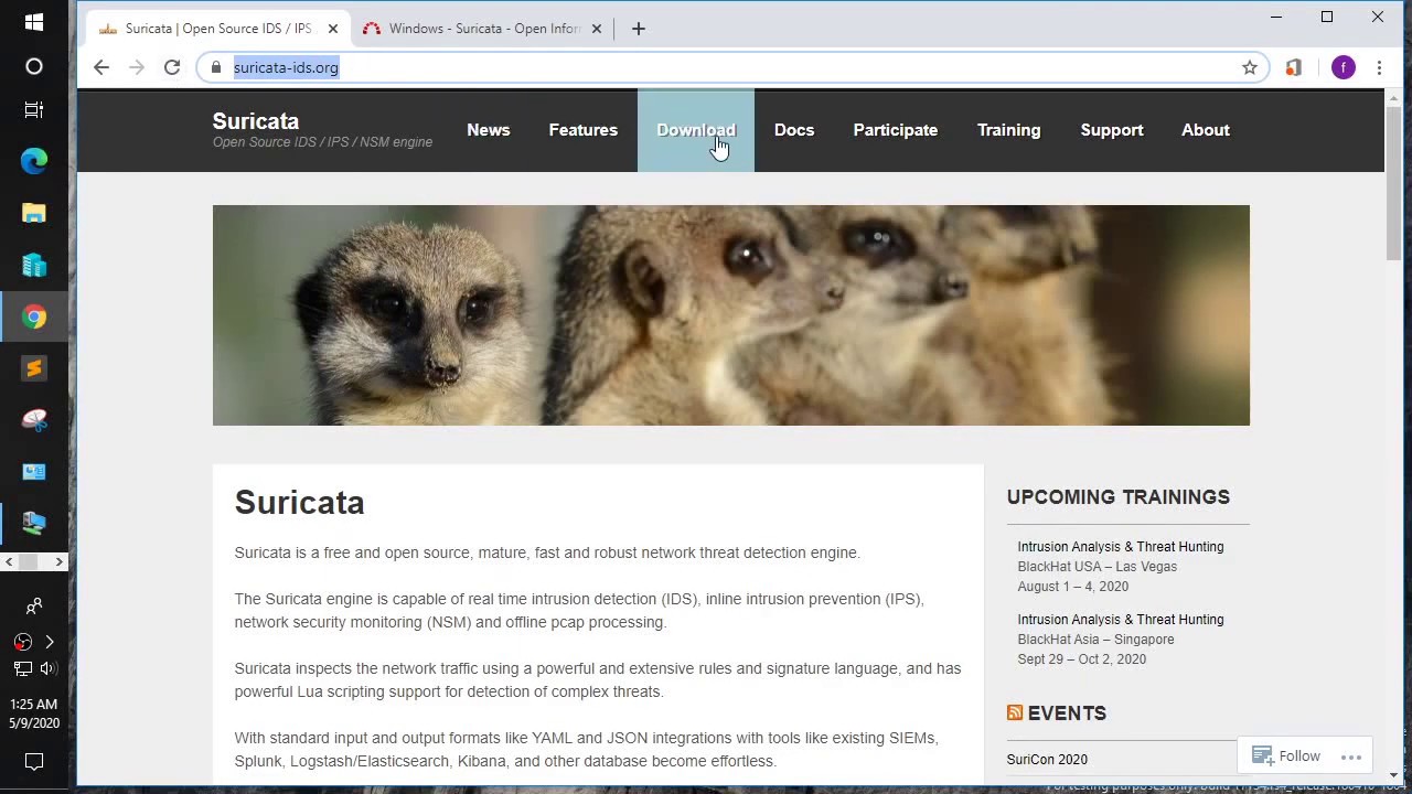 Suricata IDS on Windows 10 Part 1 (May 2020) - YouTube