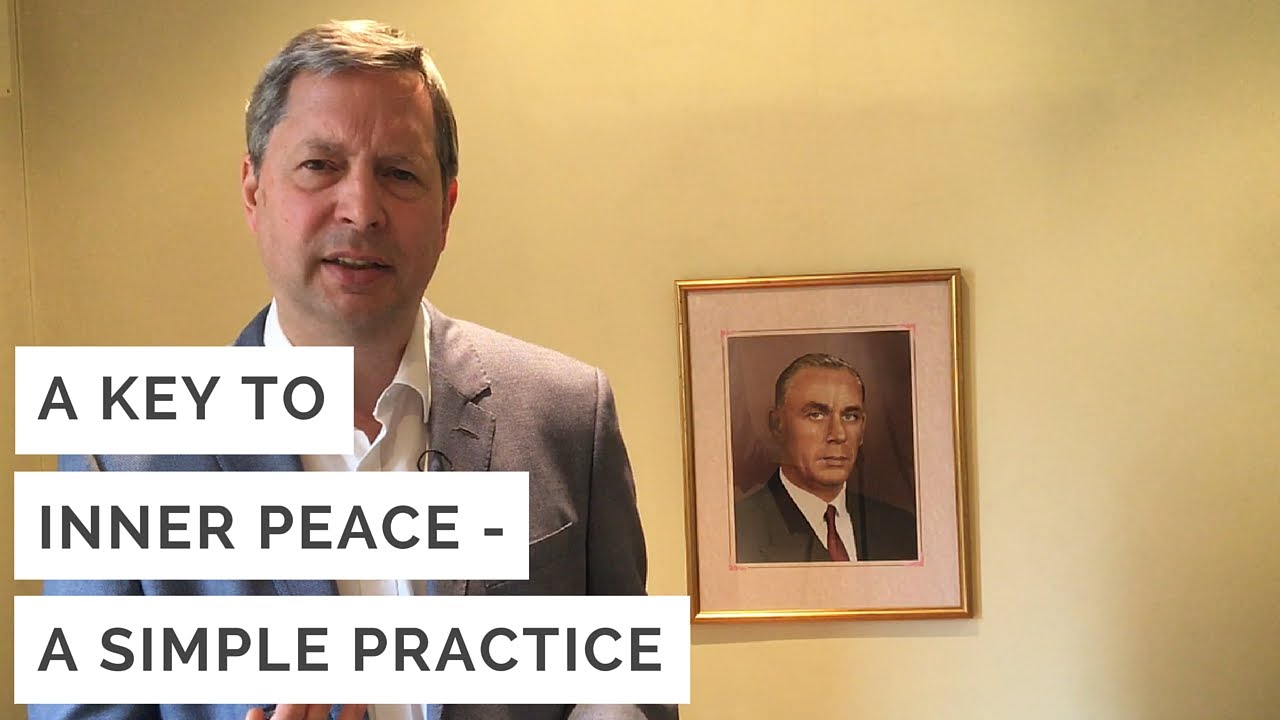 A key to inner peace (part 2) - a simple practice - YouTube