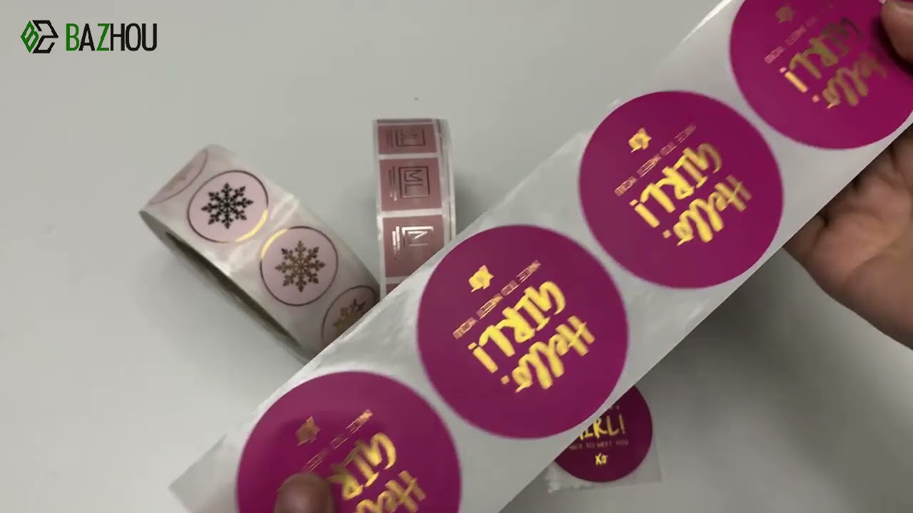 Printing Custom Waterproof Adhesive Color Vinyl Large Logo Stickers ...