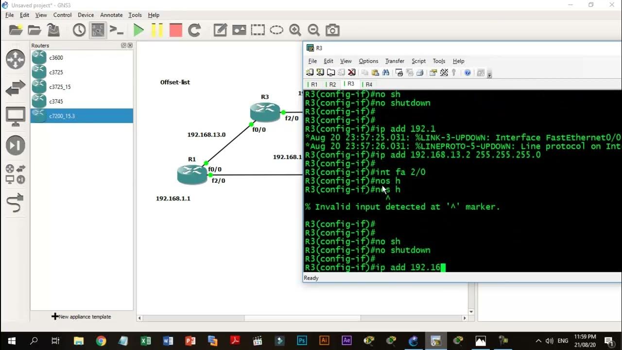 Cisco Offset list EIGRP and RIP - YouTube