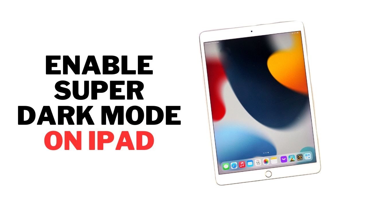 How to Enable Super Dark Mode on iPad Pro - YouTube