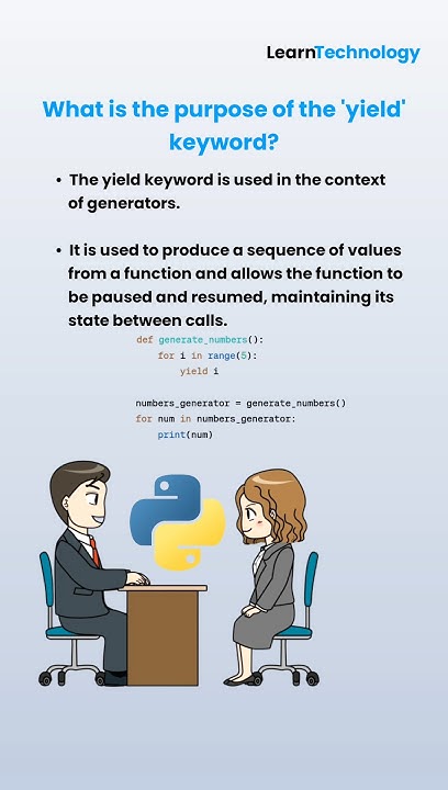 Yield Keyword In Python Python Interview Questions Pythontutorial Interview Yieldkeyword