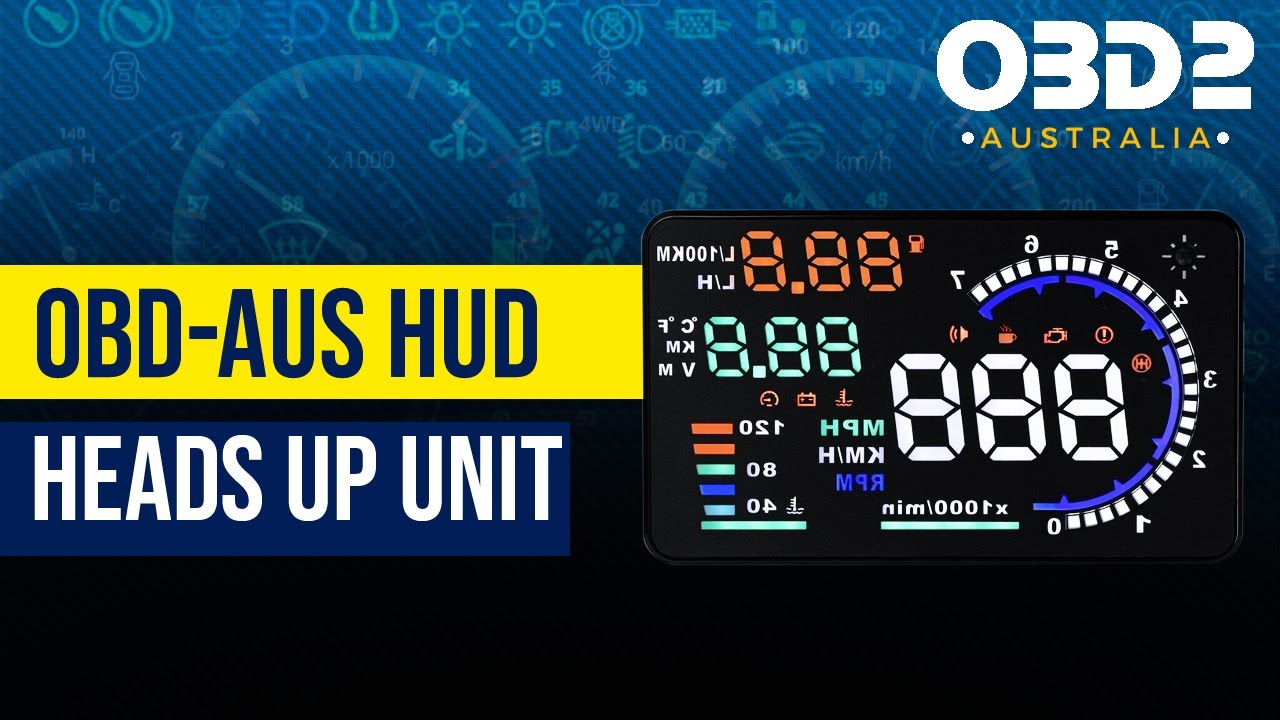 OBD-AUS HUD Heads Up Unit - YouTube