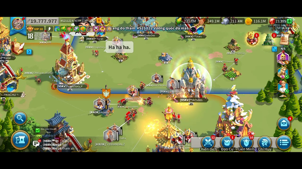 ROK cụm kvk2 2999, 2995, 2985 war zone 5 - YouTube