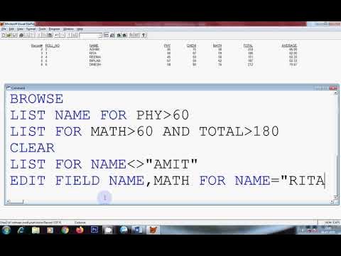 Microsoft Visual FoxPro| Easy Professional Tutorial| Shamim’s tuto|Part ...