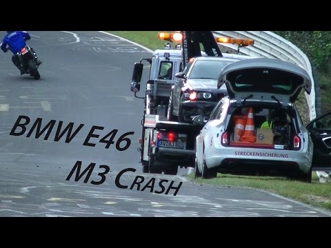 BMW E46 M3 Crash Nordschleife Touristenfahrten Nurburgring @ 14-9-2014 ...