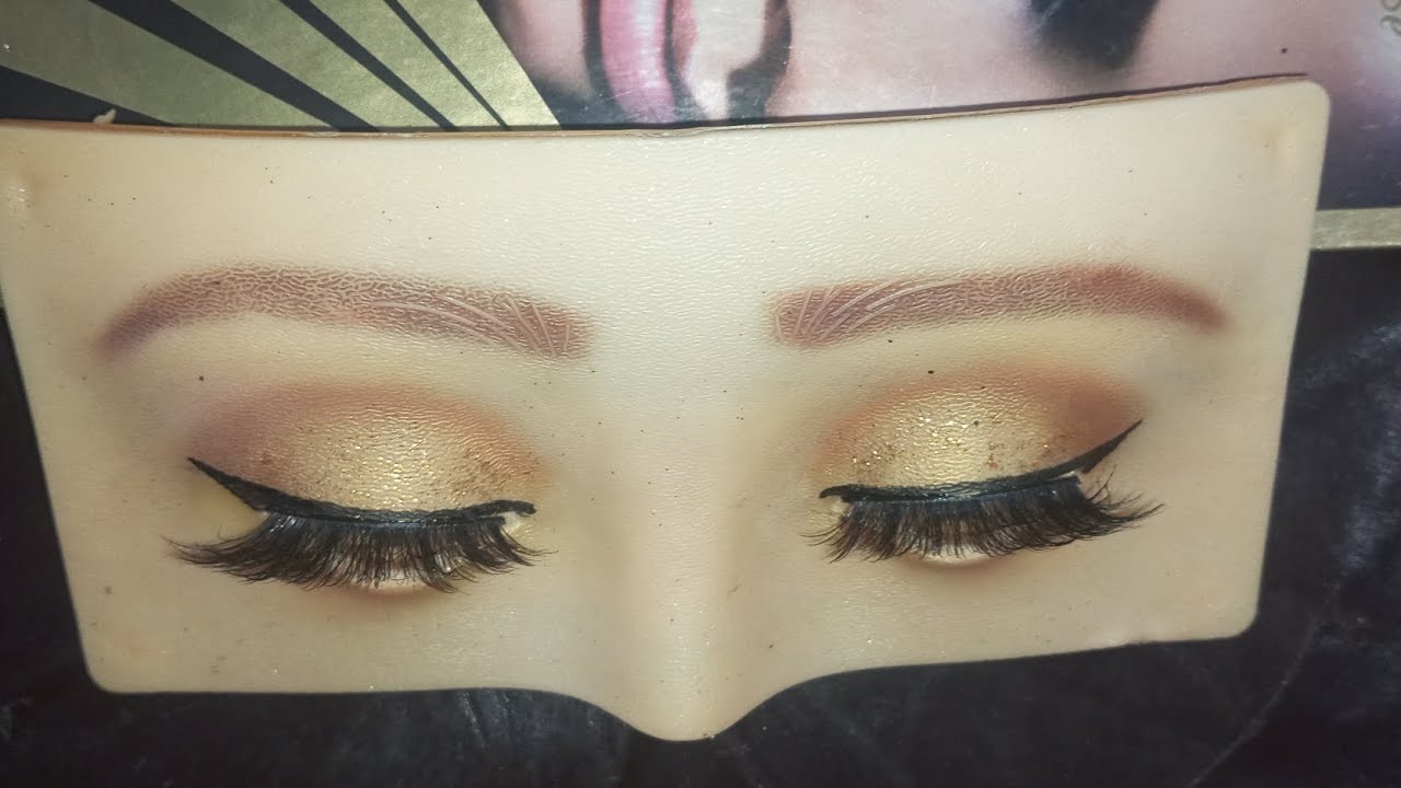 All functions eye makeup tutorial | golden eye shadow and golden ...