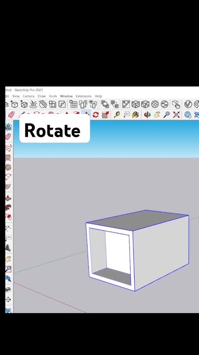 how to rotate in sketchup #new #architect #sketchup #tutorial - YouTube