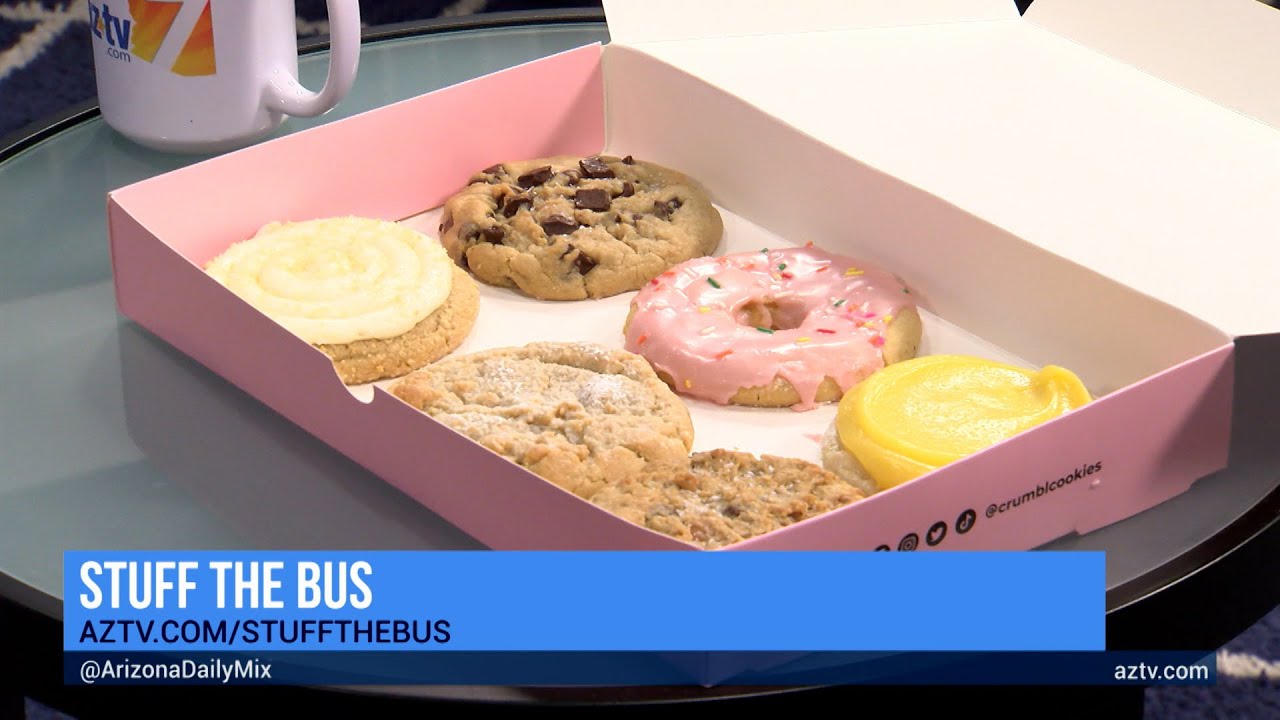 Stuff The Bus 2023 Donation Day at Crumbl Prescott - YouTube
