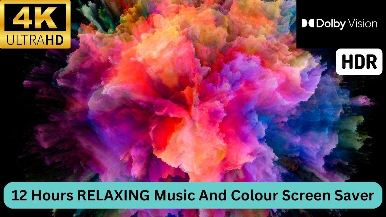 12 Hours Non Stop Relaxing Music and Color Grading Screen Saver Video ...