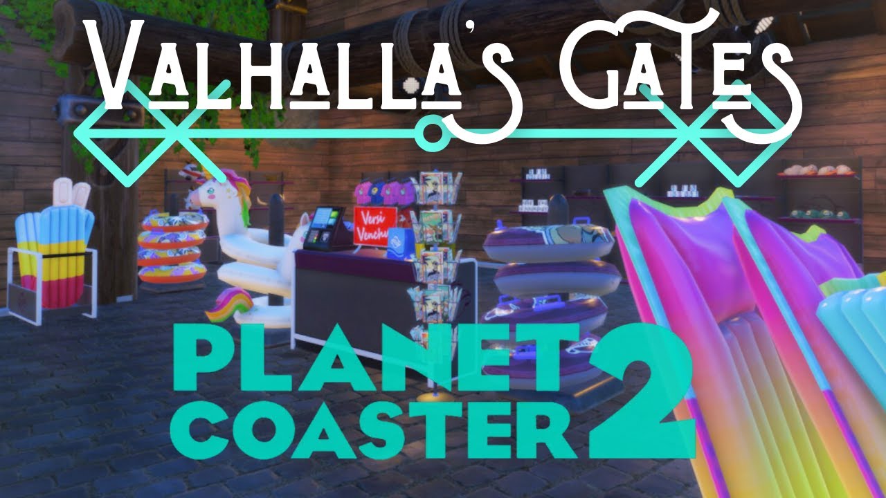 Modular Gift Shop!! Valhalla's Gates, PLANET COASTER 2 Speed Build (NO ...