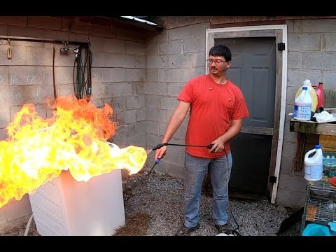 Killing Wasp With Gas and a Pump Sprayer