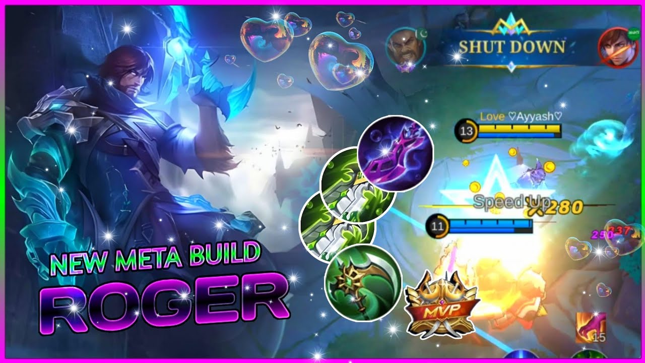 ROGER GAMEPLAY !! ROGER META BUILD - TOP GLOBAL ROGER ~ MLBB - YouTube