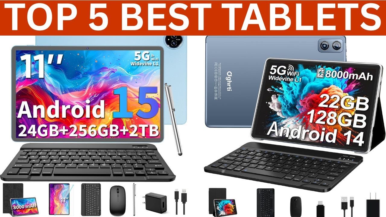 Top 5 Best Tablets 2025 | Best Budget, Gaming & Productivity Tablets ...