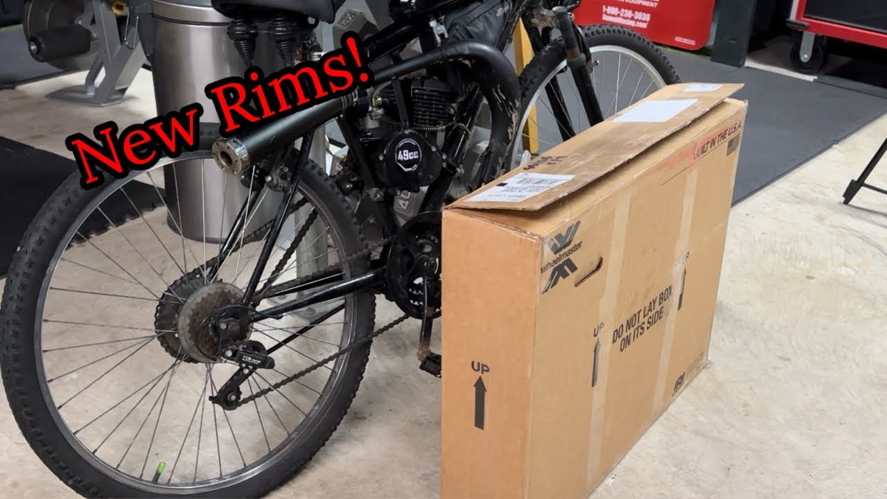 Installing Bikesmith Rims on a Motorized Bike! New Rims for the Bike ...