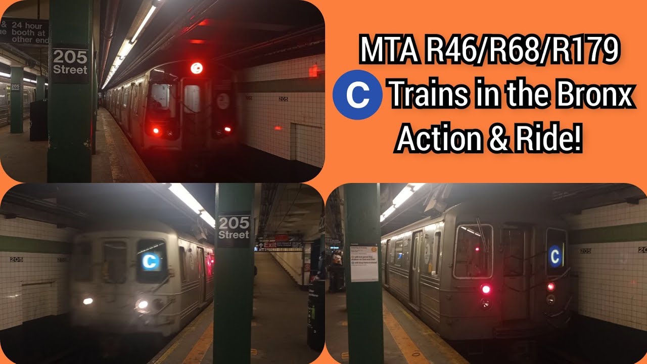 MTA R46/R68/R179 C trains via the D running in the Bronx - April 2021 ...