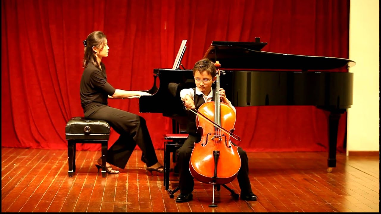 Nina by Pergolesi (Cello) by 7yr old Aoden from NAFA - YouTube