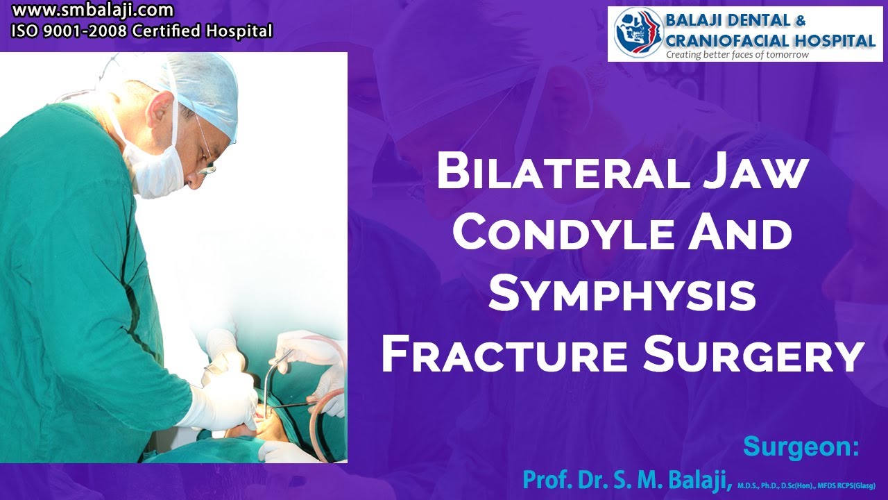 Bilateral Jaw Condyle and symphysis Fracture Surgery - YouTube