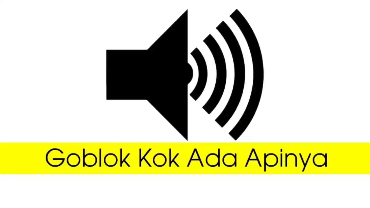 "Goblok kok ada apinya" - Sound effect - YouTube