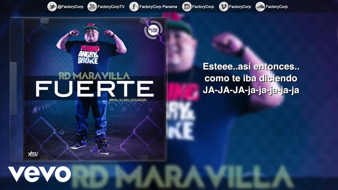 RD Maravilla - Fuerte (Video Lyric) - YouTube