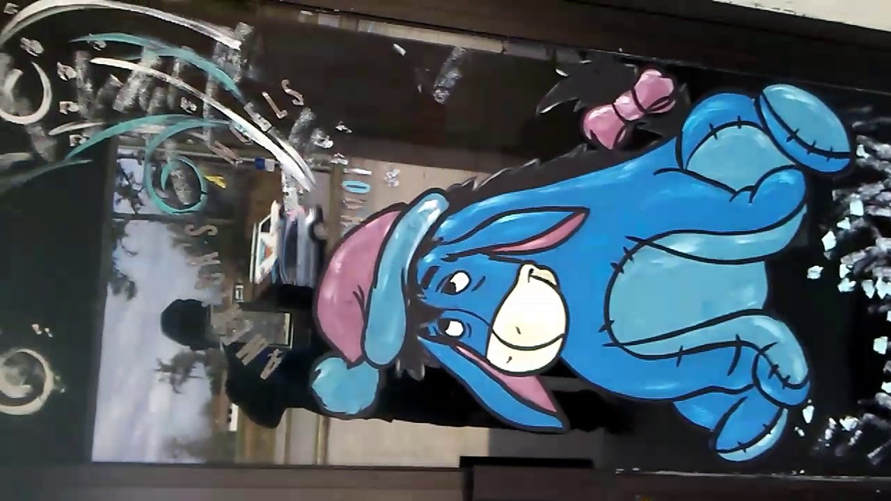 Winter window art painting Joe Graham 2017 - YouTube