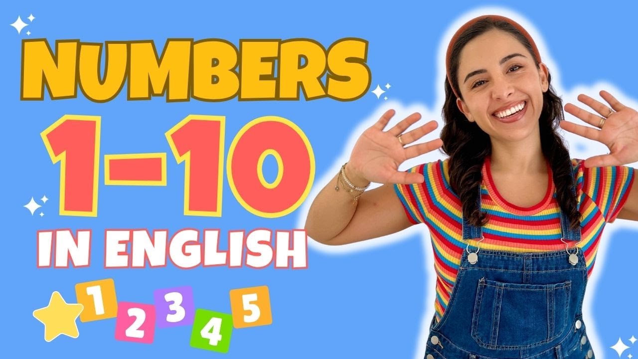 Números del 1 al 10 🧠 Aprende los Numbers en inglés con Miss Becca ...