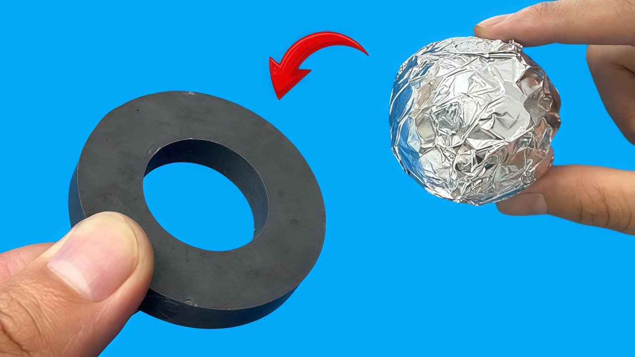 "Place Aluminum Foil on a Magnet!The Mind-Blowing Result Will SHOCK You ...