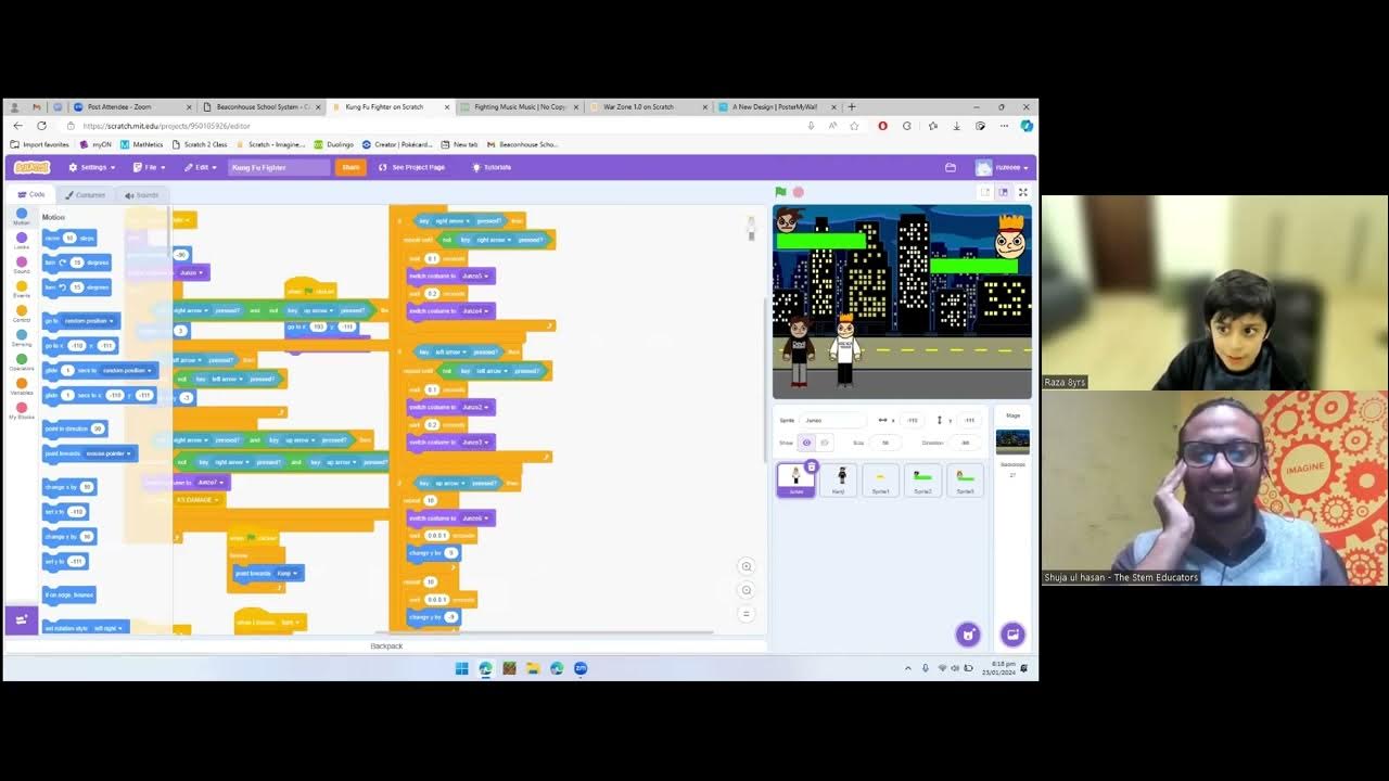 War Zone Video Game | Raza Haider | Scratch programming | Project Presentation #tse - YouTube