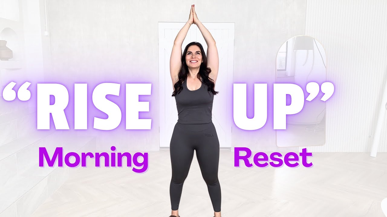 4 MIN RESET FLOW To “Rise Up” | GENTLE STANDING STRETCH for Mind, Body & Soul - YouTube