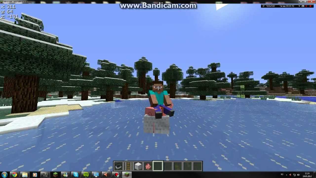 minecraft: the minecraft car, NO MODS! - YouTube