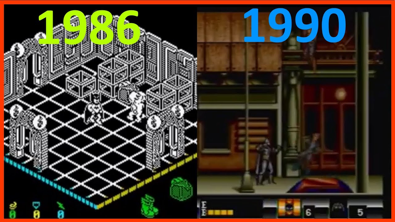 THE BATMAN VIDEO GAMES STORIES EVOLUTION ( 1986 - 1990 ) GAMEPLAY OF ...