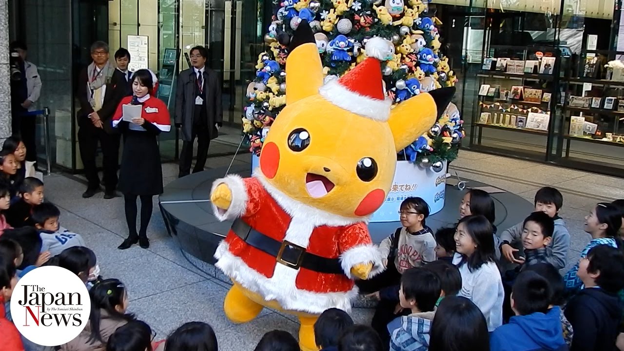 Pikachu lights up Xmas - The Japan News - YouTube
