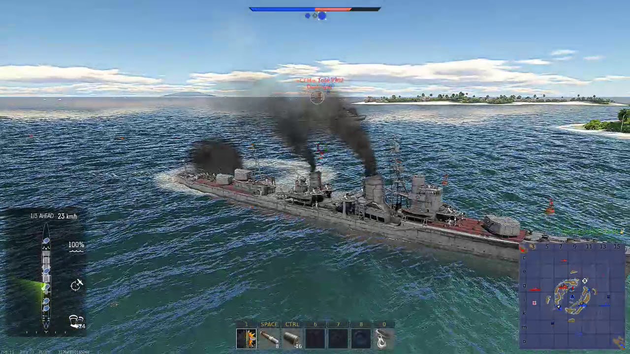 Yugumo class destroyer ( War Thunder Naval Ships ) - YouTube