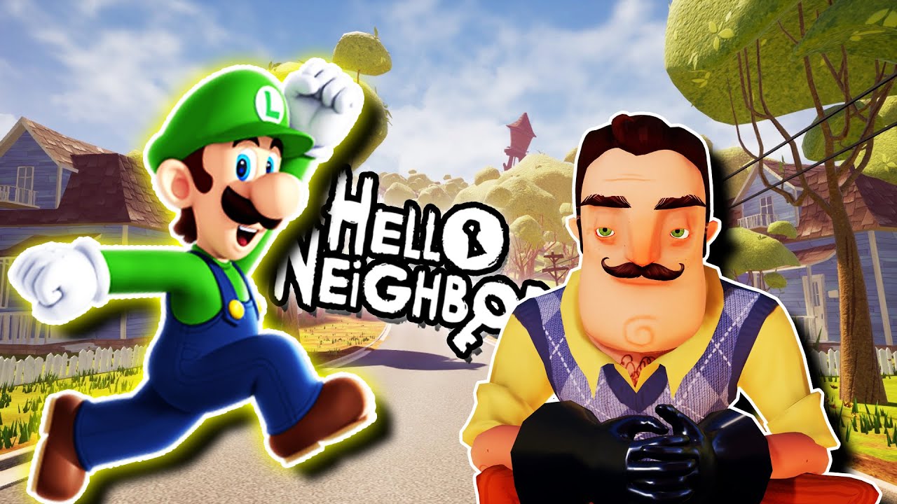 HELLO LUIGI | Hello Neighbor Mod - YouTube