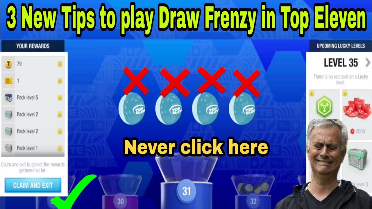 *New* 3 Tips to play Draw Frenzy in 2024, August! Top Eleven Draw ...