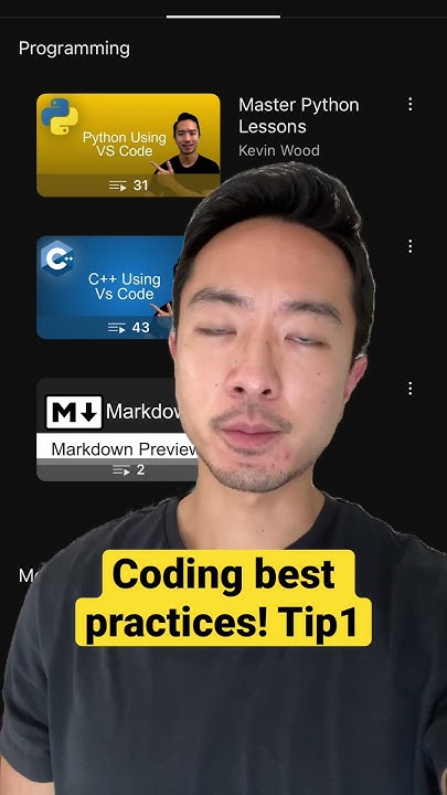 Coding best practices! Tip 1 - YouTube