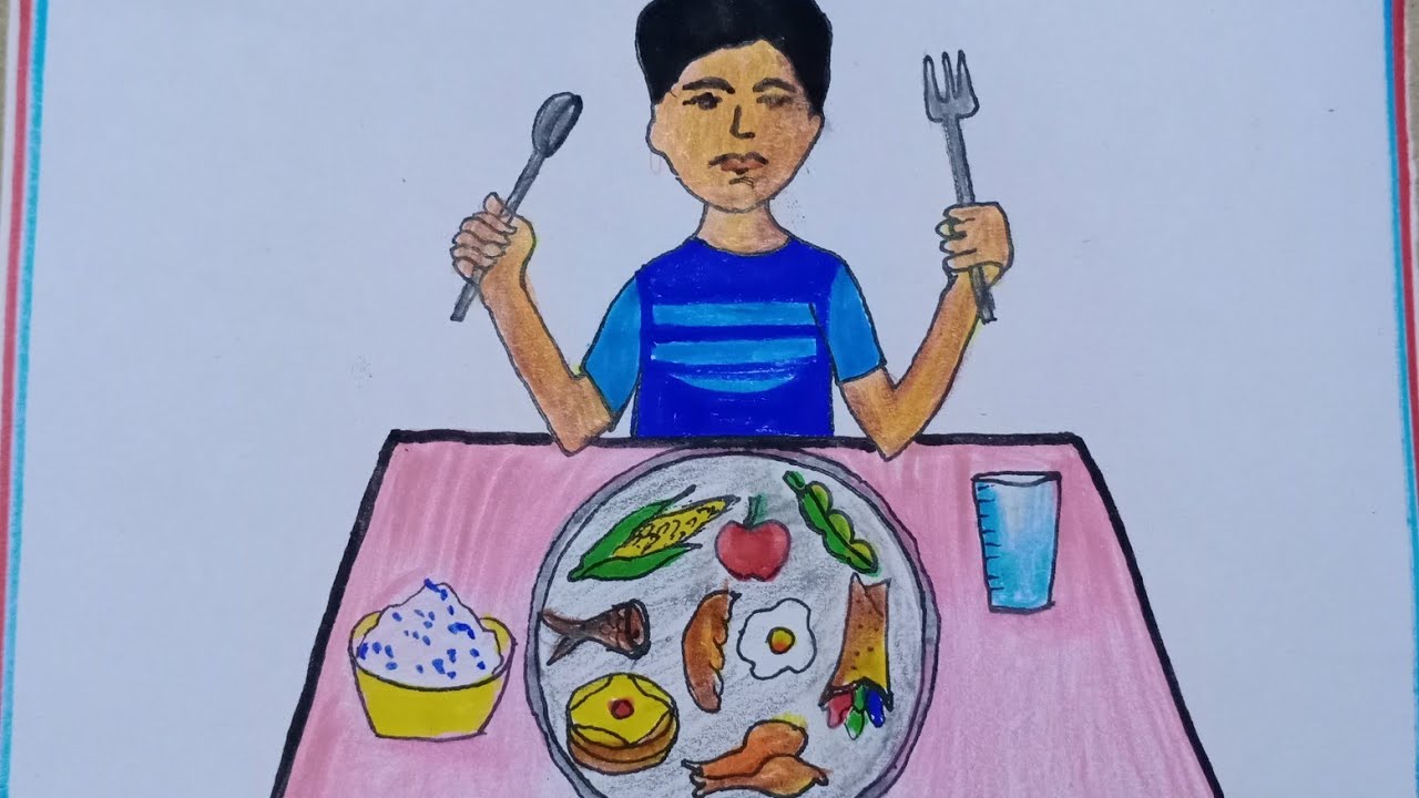 POSHAN Maah 2024 poster drawing || Rashtriya poshan abhijan drawing ...