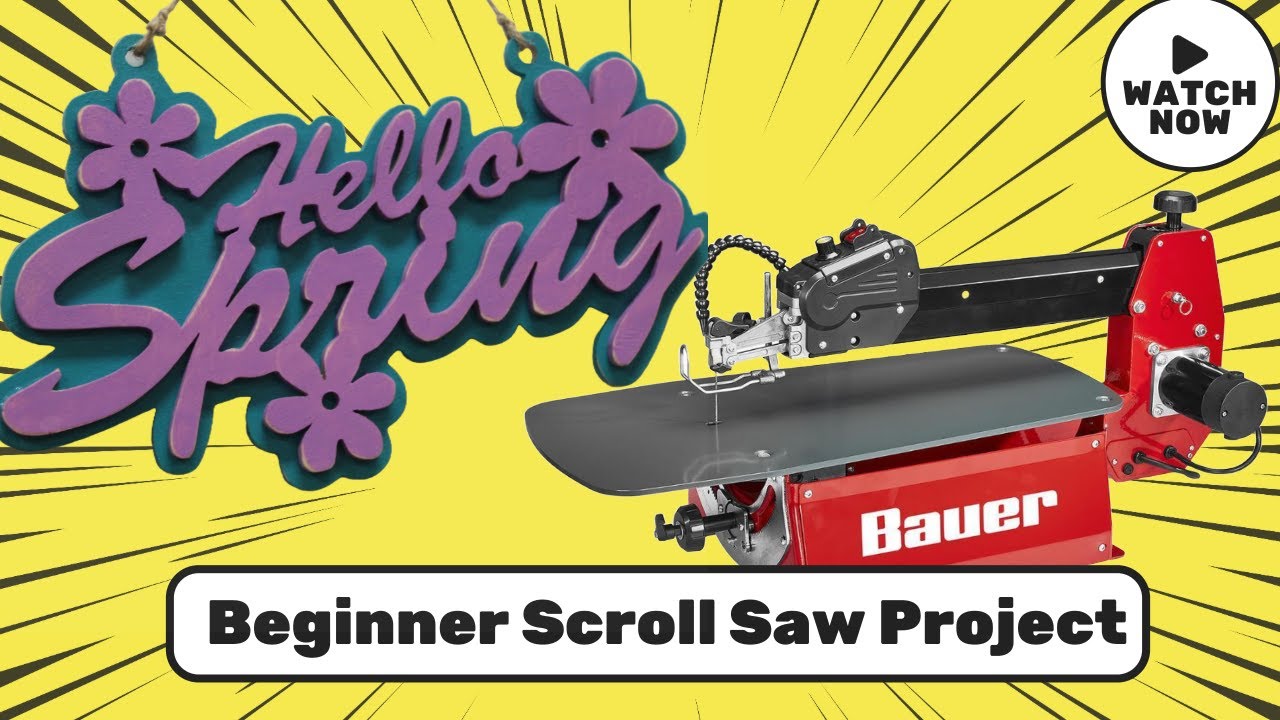 hello spring beginner scroll saw project - YouTube