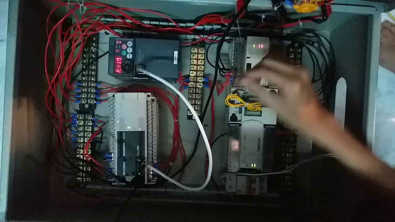 Part2 :Modbus communication mitsubishi inverter to mitsubishi fx3g plc ...