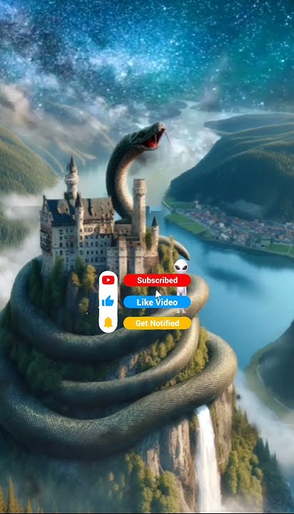 Green Giant Python On High Castle | AI ART Nature Discovery # ...