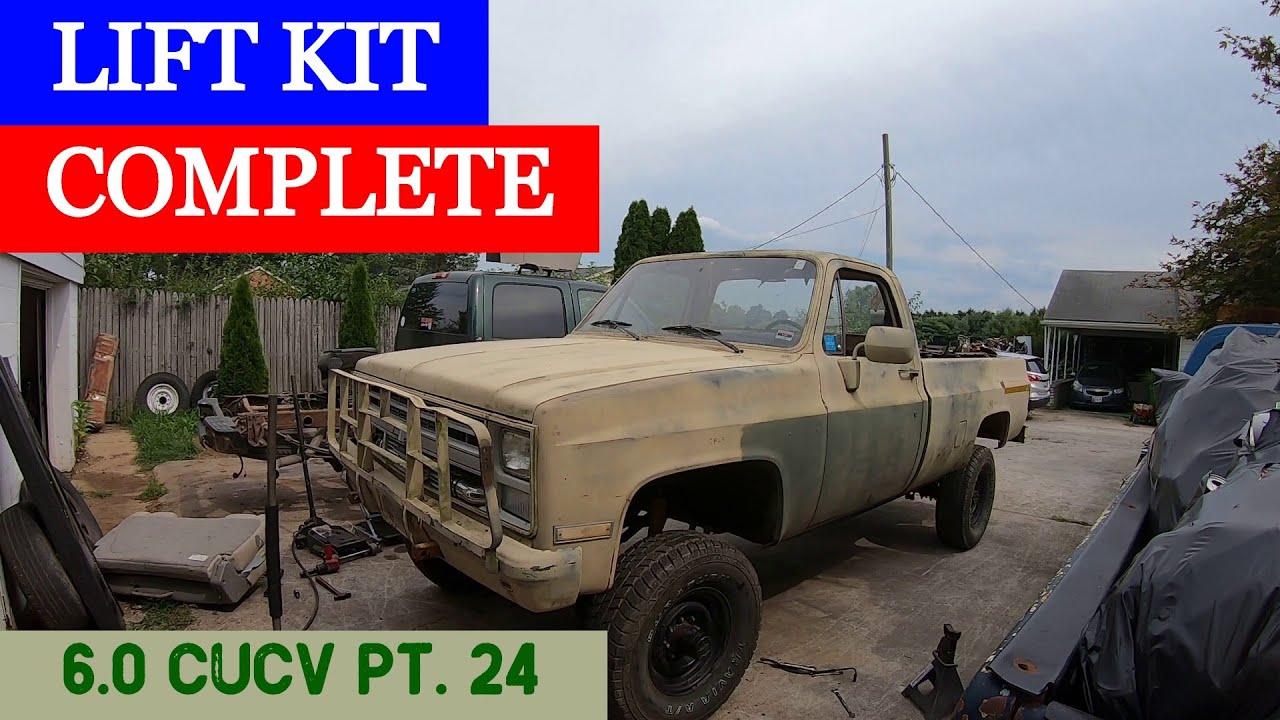 6.0 CUCV Part 24 - Lift Kit COMPLETED!! - YouTube