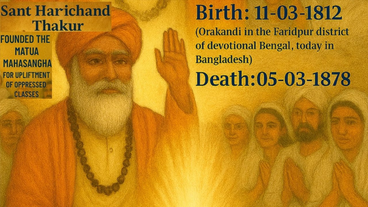 sri Harichand Thakur Biography song(Matua Mahasang Founder ...