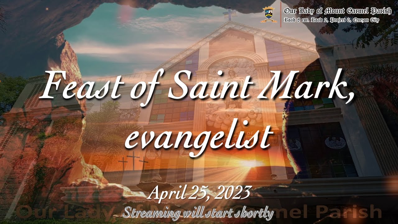 HOLY MASS | Feast of Saint Mark, evangelist | April 25, 2023 - YouTube