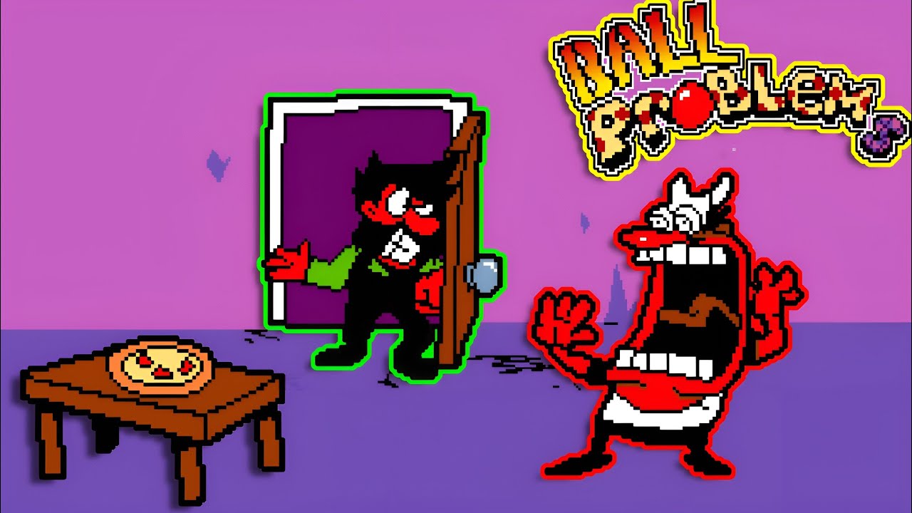FNF BALL PROBLEMS ANTON VS PEPPINO WORKING TAUNTS #pizzatower #peppino ...
